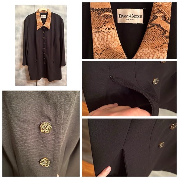 Danny & Nicole | Jackets & Coats | Vintage Danny Nicole Long Blazer W ...